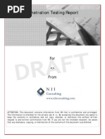 Pen Test Report Structure Pdf Penetration Test Computing