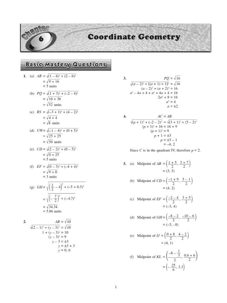 Abbbbbbbbbbbbbb Abbbbbbbbbb: 6 Coordinate Geometry | PDF | Line ...