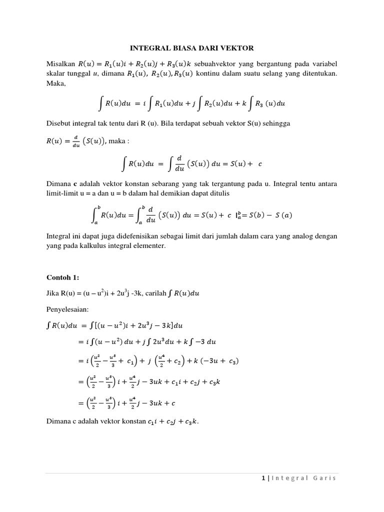 Integral Garis | PDF
