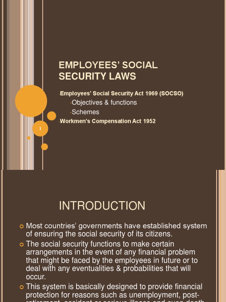 SOCSO | PDF | Workers' Compensation | Pension