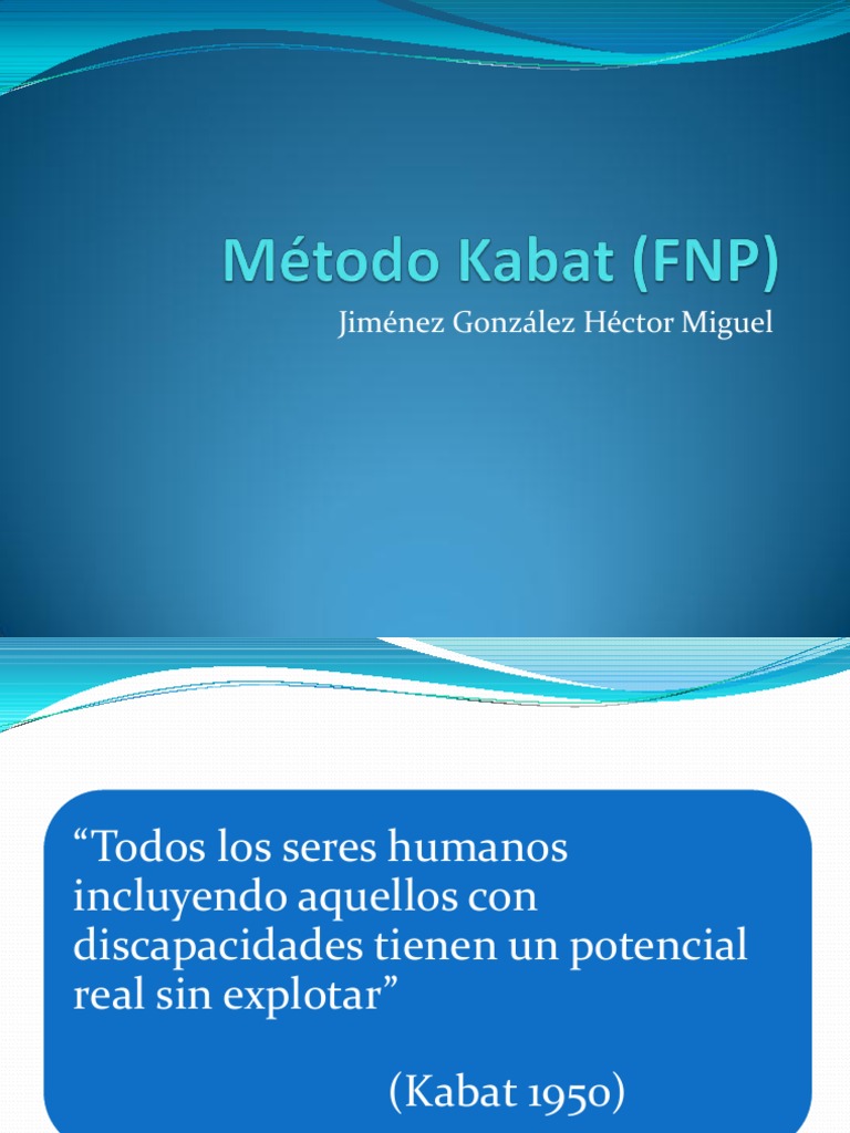 Ejercicios del Método Kabat en Fisioterapia | PDF | Músculo | Neurociencia