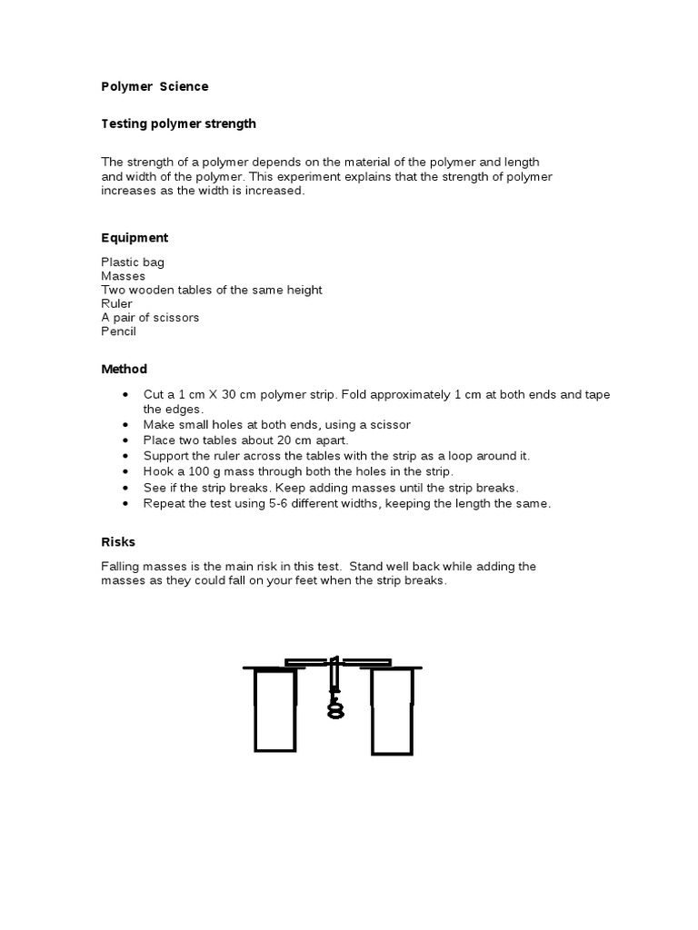 Testing Polymer Strength by Width | PDF