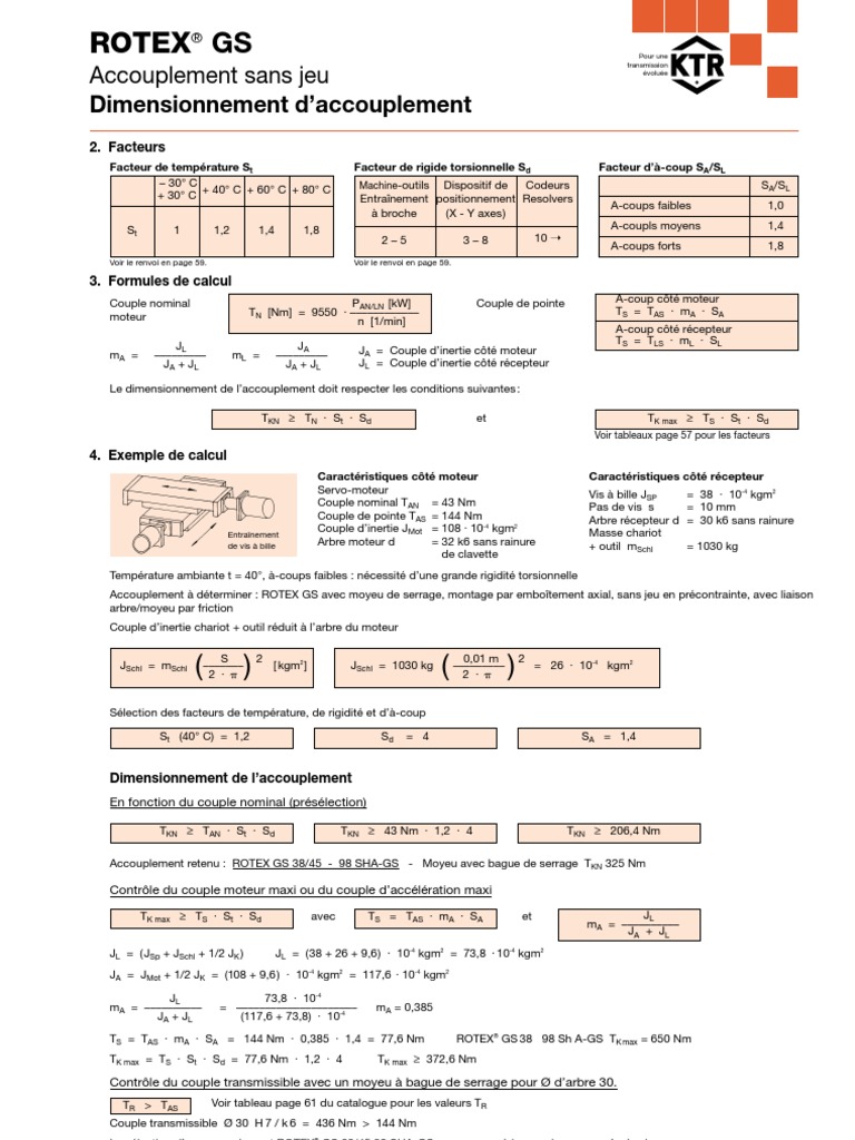 Calcul D'accouplement | PDF | Machine | Ingénierie mécanique