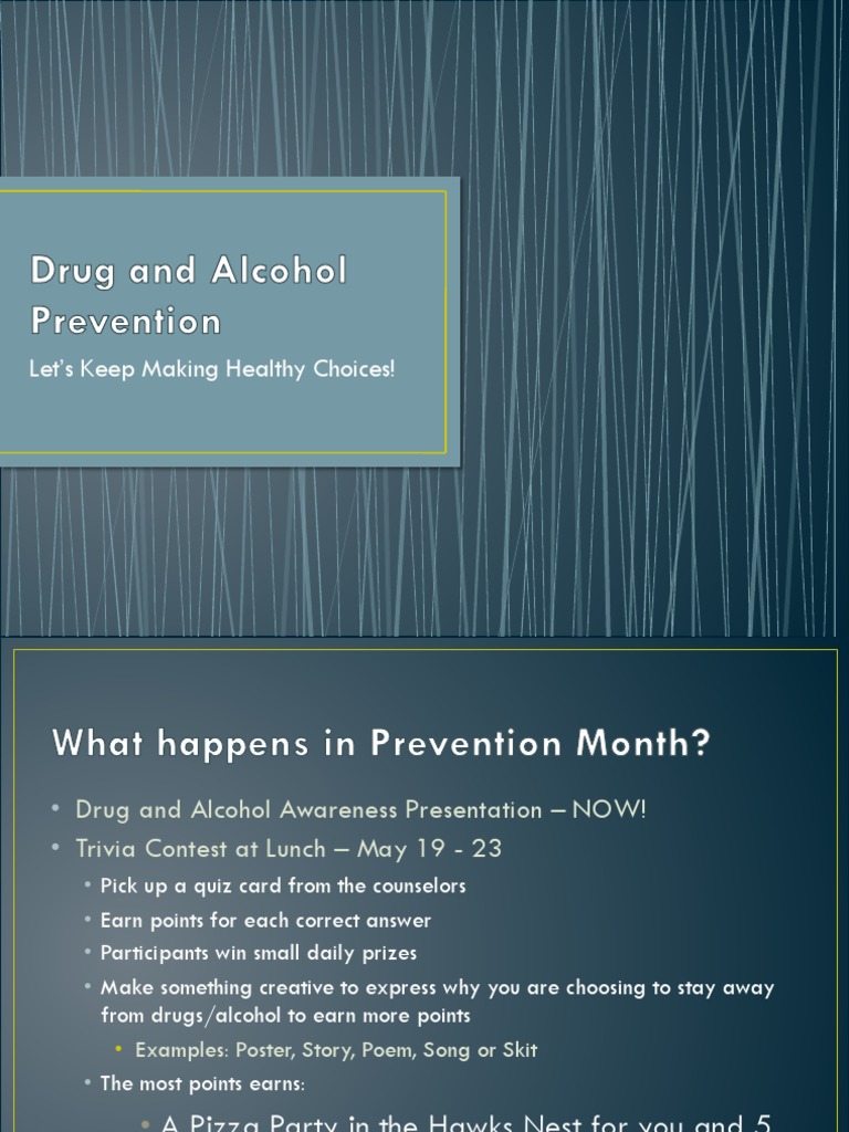 Drug and Alcohol Awareness Presentation | PDF | Self-Improvement ...