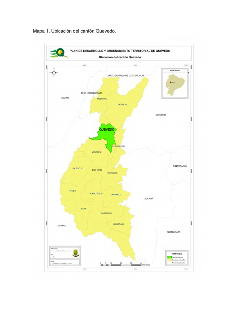 Mapa y Ubicación del Cantón Quevedo | PDF | Suelo | Agua