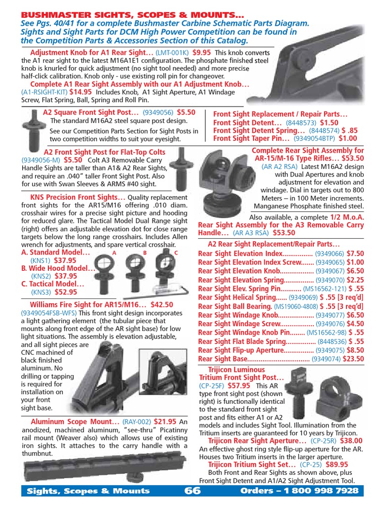 Bushmaster 2008 Catalog Sights&Scopes | PDF | Telescopic Sight ...