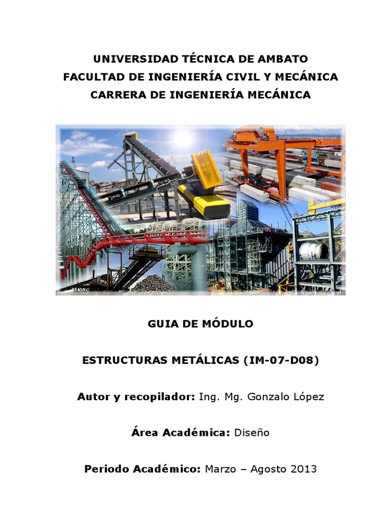 Guia de Modulo Estructuras Metalicas | PDF | Pandeo | Análisis estructural