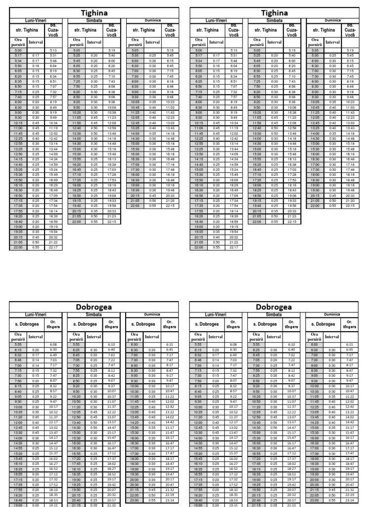 Orar 33 Excel | PDF | Lifestyle