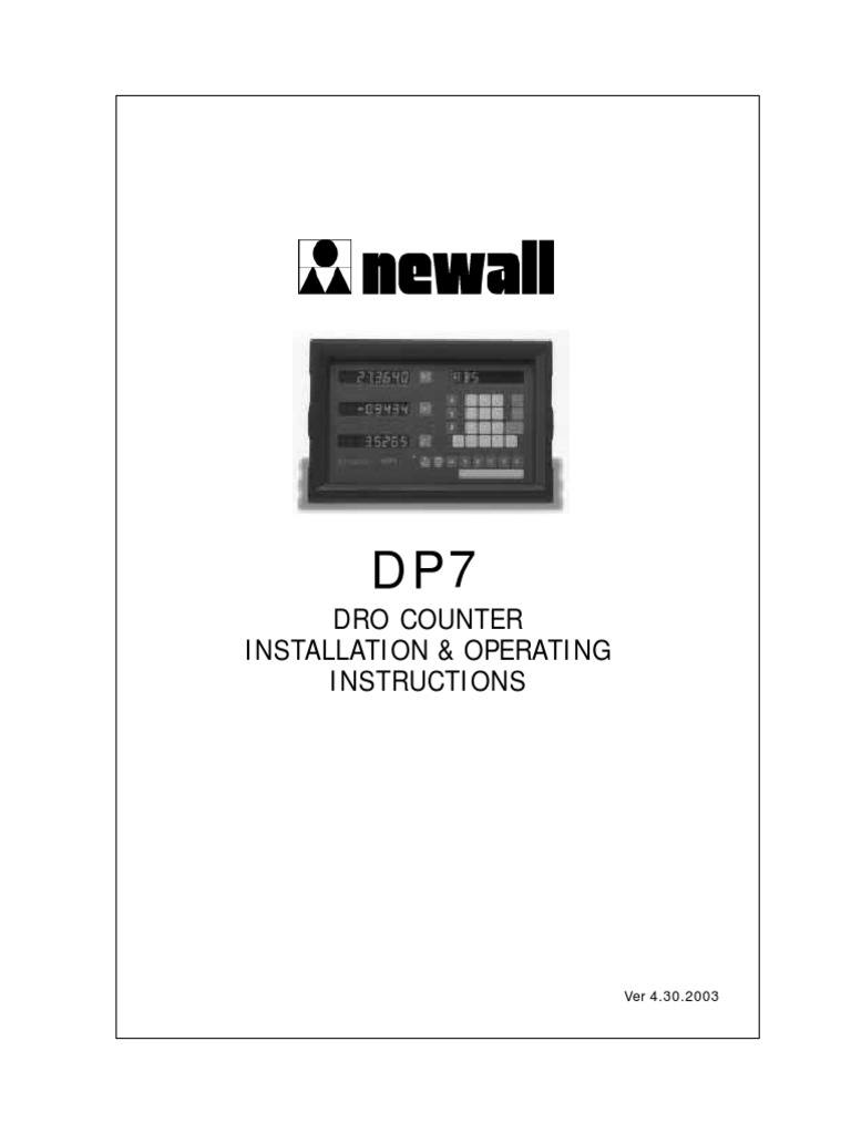 Downloads Dro Manual Dp7 | PDF | Fuse (Electrical) | Switch