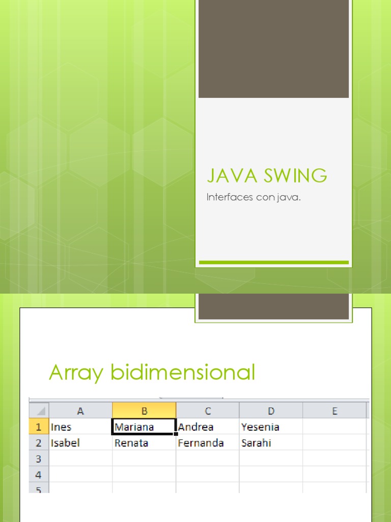 Java Swing | PDF | Java (lenguaje de programación) | SQL