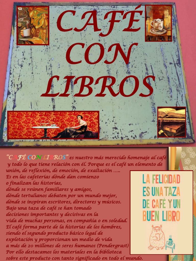 Cafe Con Libros-Presentacion | PDF | café