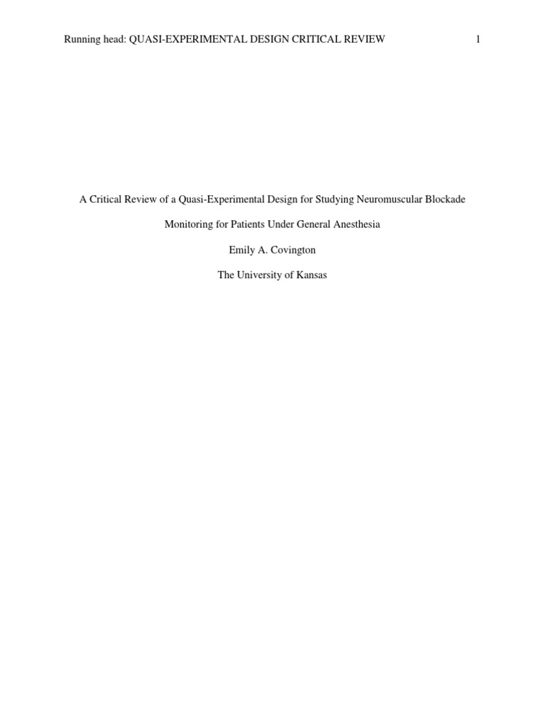 Emily Covington Critical Review Relaxofon | PDF | Statistical ...