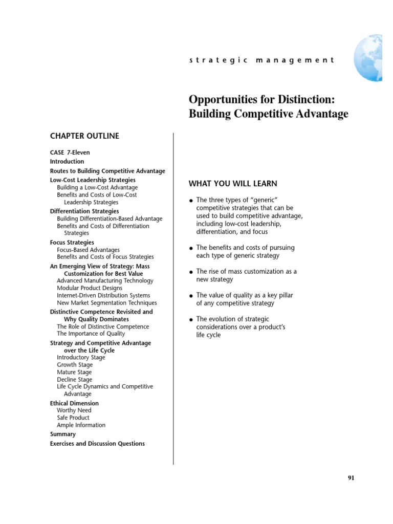 Building Competitive Advantages | PDF | Competitive Advantage ...