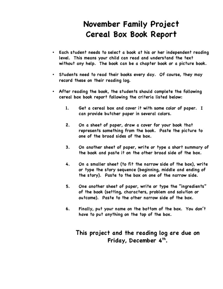 November Family Project | PDF | Language Arts & Discipline | General ...