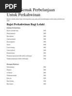 Checklist Tunang | PDF