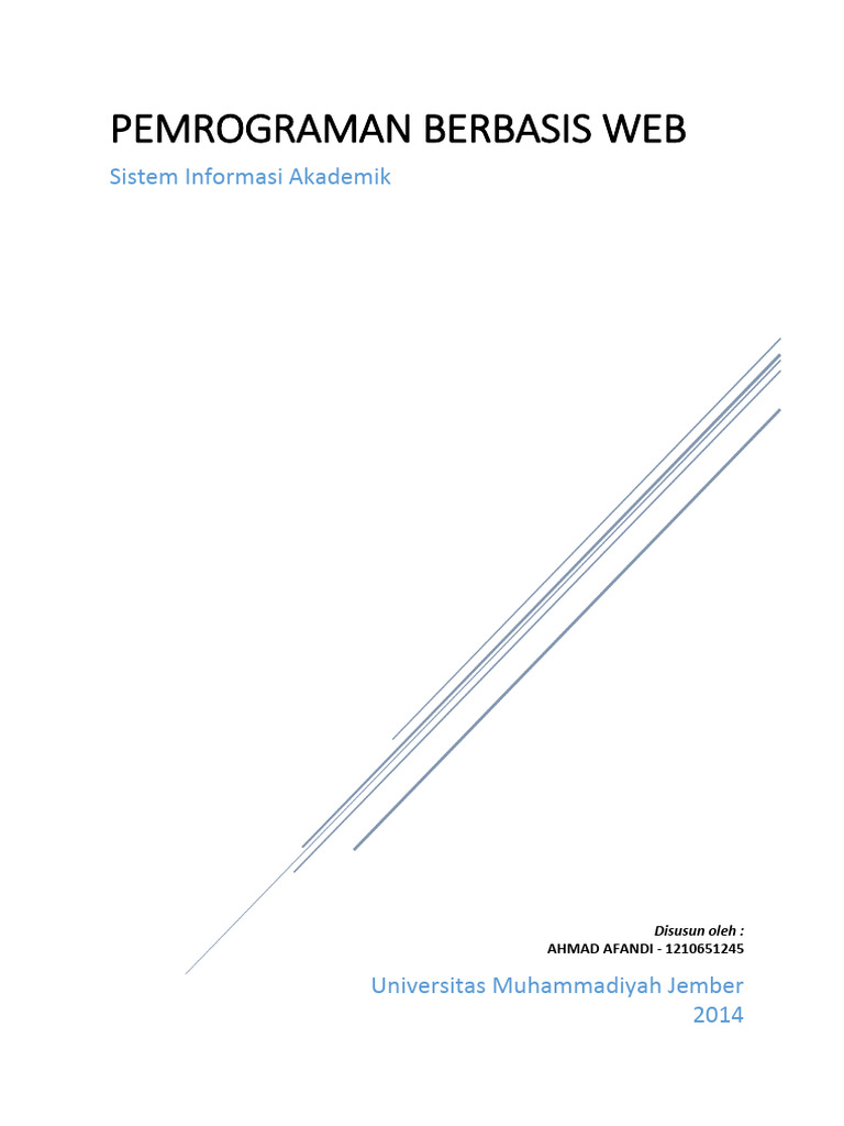 Pemrograman Berbasis Web - Sistem Informasi Akademik | PDF