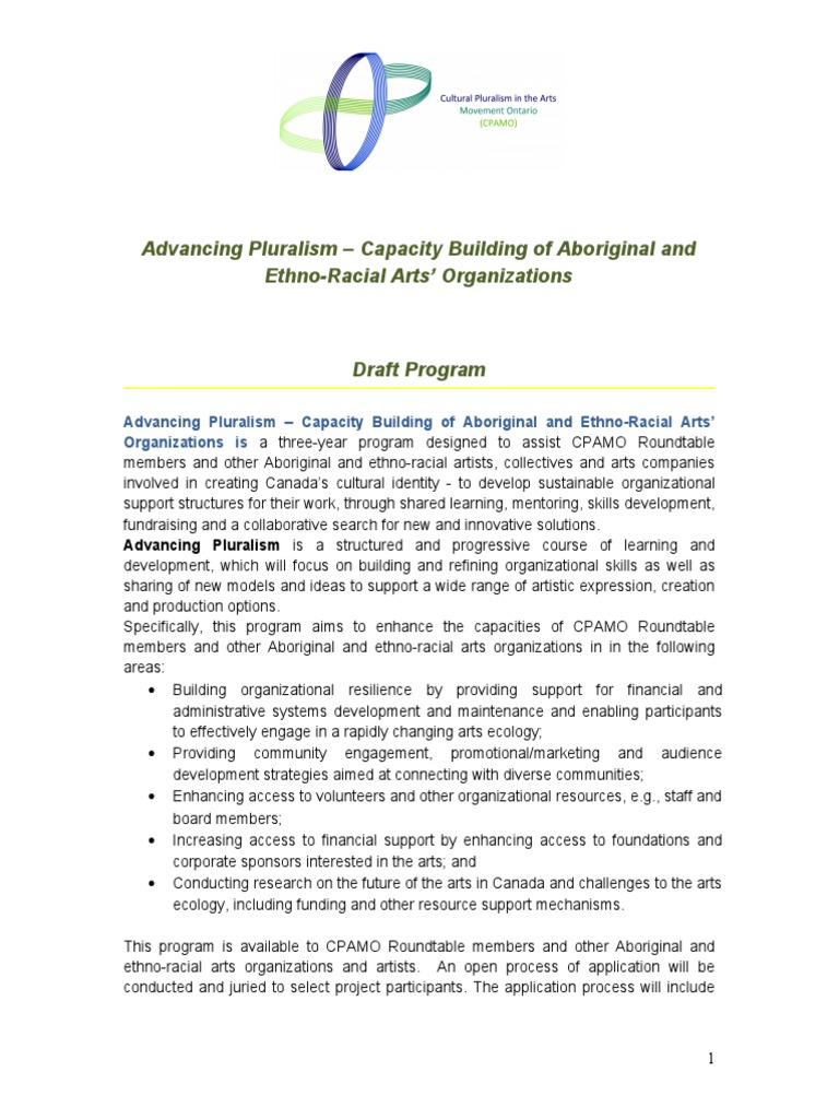 Capacity Building for Ethno-Racial Arts | PDF | Capacity Building ...
