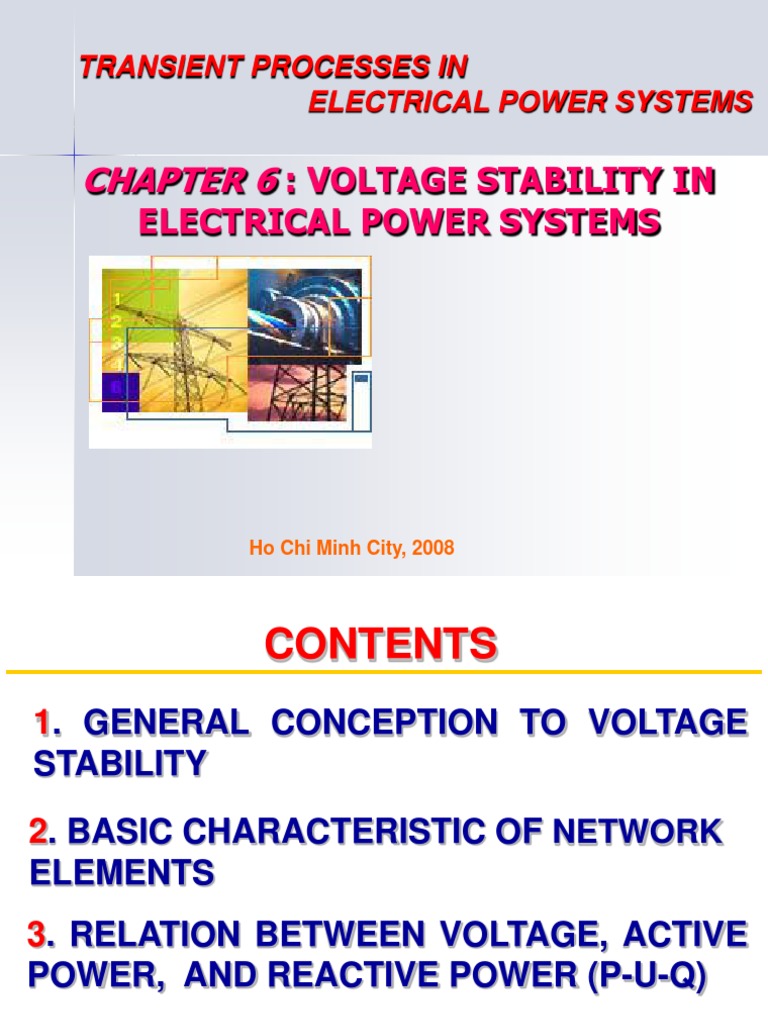 Voltage Stability in Electrical Power Systems | PDF | Ac Power | Capacitor