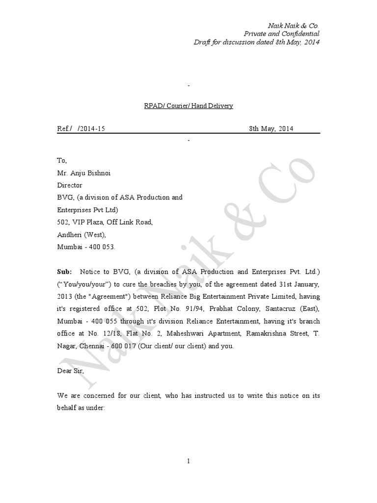 Draft Notice (1920 London) - 8th May 2014 | PDF