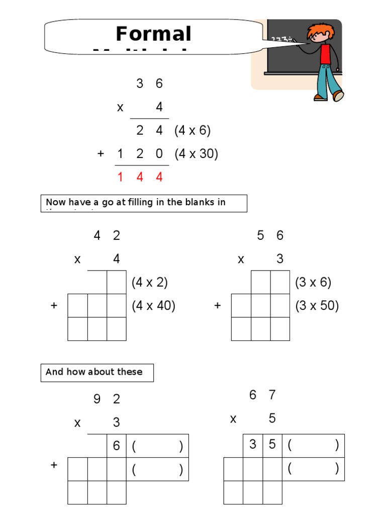 Formal Written Multiplication | PDF