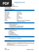 Simple Bio Data Format | PDF