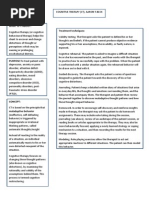 Think CBT Exercise 8 - Longitudinal Formulation V10 | PDF | Thought ...
