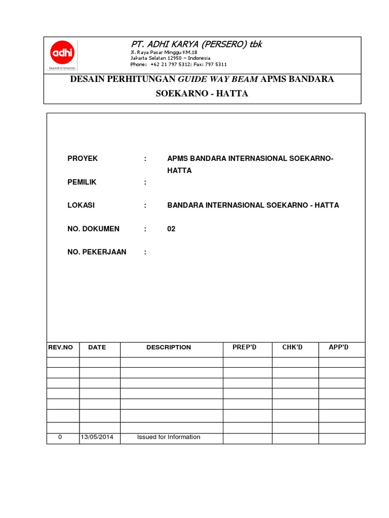 Perhitungan Guide Way Beam APMS | PDF | Solid Mechanics | Building ...