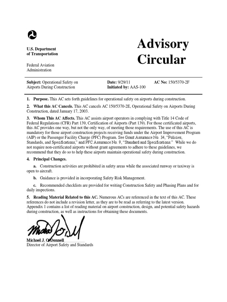 Advisory Circular | PDF | Airport | Air Traffic Control