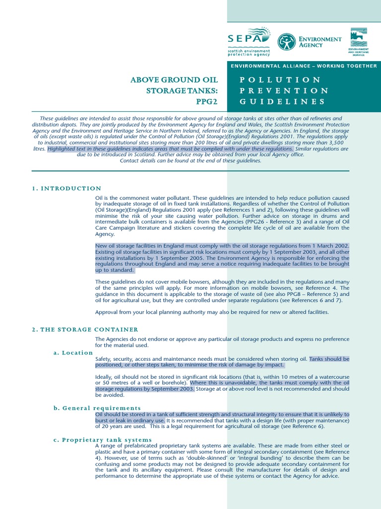 Aboveground Oil Storage Guidelines | PDF | Valve | Volume