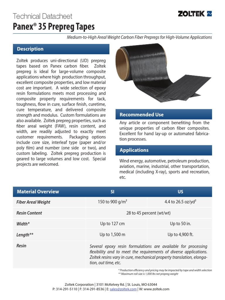 P35 UNI Datasheet S2013 | PDF | Pascal (Unit) | Composite Material