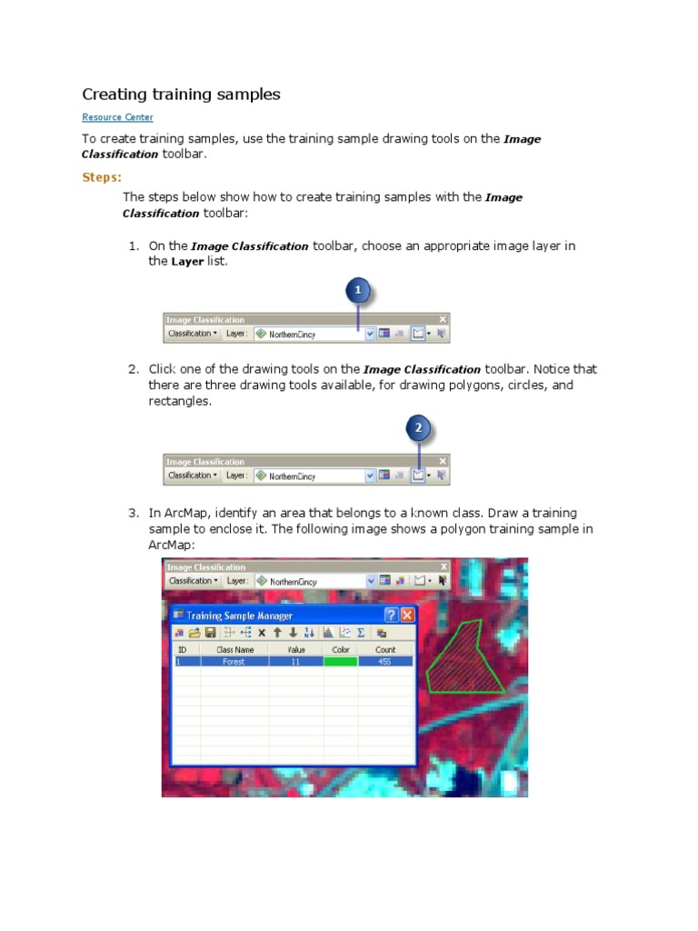 Creating Training Samples | PDF