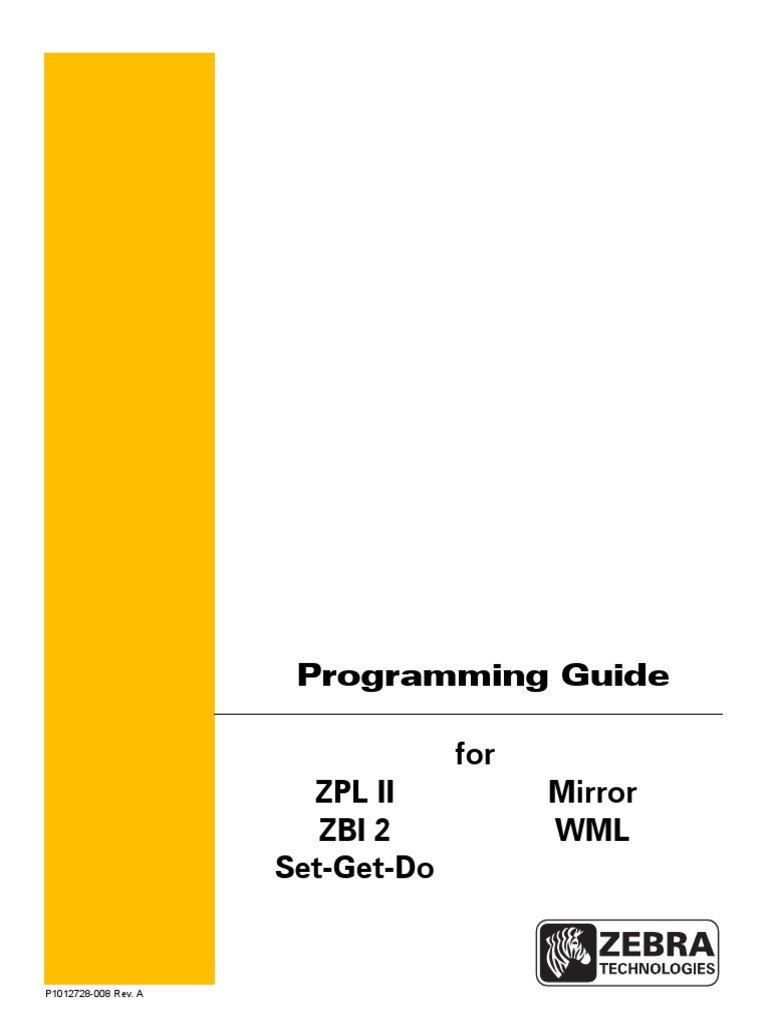 Zpl Manual Zebra Pdf Comma Separated Values Copyright