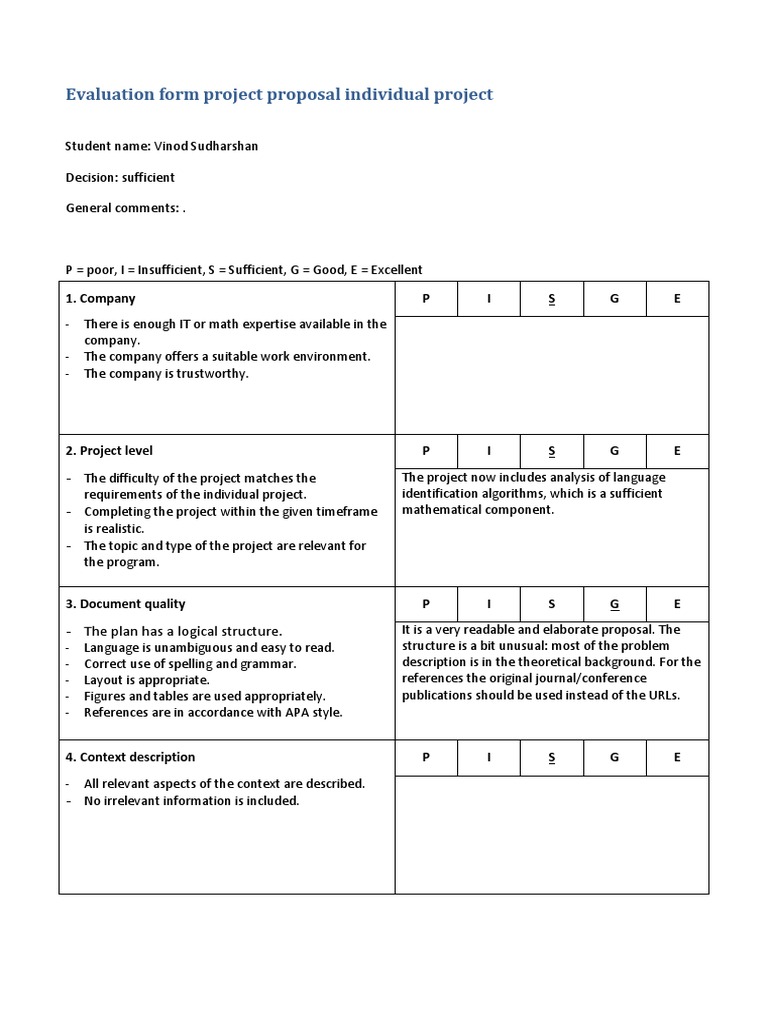 Eval Form Project