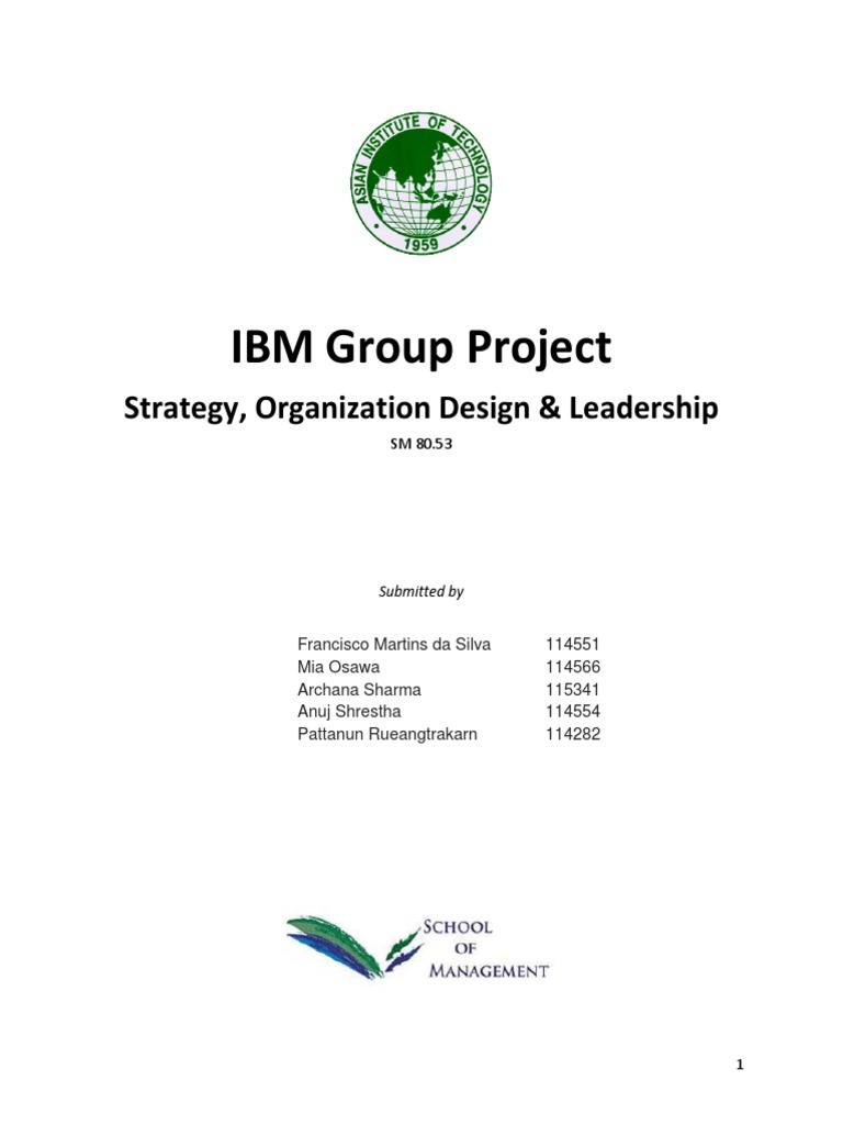 IBM Strategy and Organization Design Report | PDF | Competitive ...