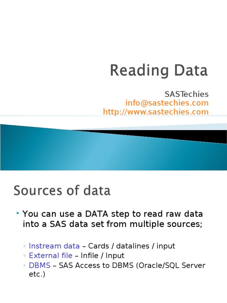 Sas Slides 3 Understanding Sas Data Step Processing Pdf