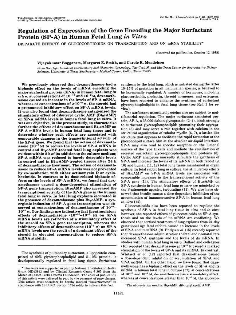 J. Biol. Chem.-1989-Boggaram-11421-7 | Download Free PDF | Messenger ...