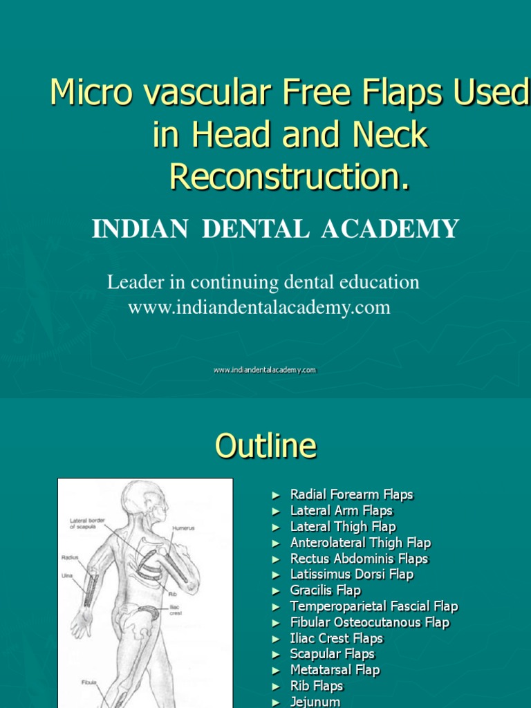 Microvascular Free Flaps Used in Head and Neck Reconstruction ...