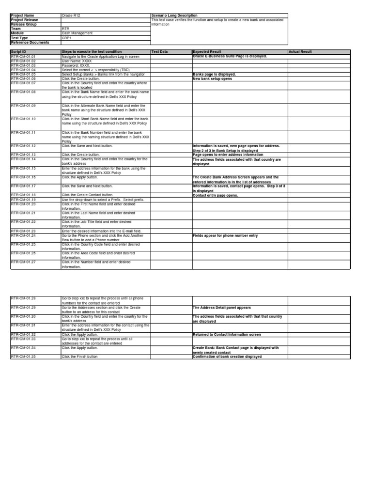 CE R12 Test Scripts | PDF | Icon (Computing) | Double Click