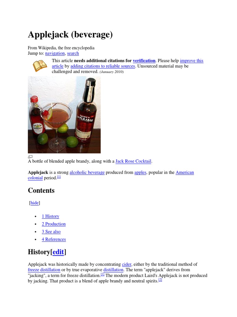 Applejack | PDF | Alcoholic Drinks | Drink