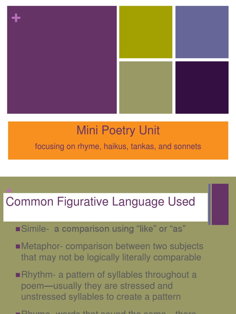 Mini Poetry Unit | PDF | Syllable | Poetry