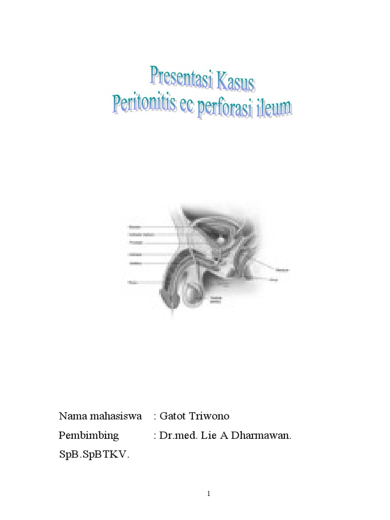 Dr. Lie - Peritonitis E.C. Perforasi Ileum | PDF