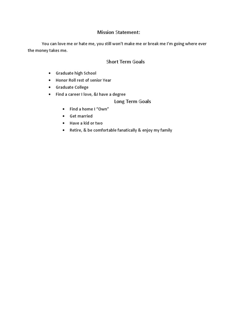 Mission Statement | PDF