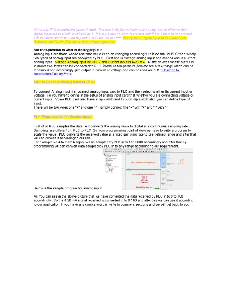 PLC Selection Criteria | PDF | Programmable Logic Controller | Analog To Digital Converter