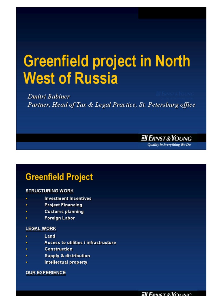 Greenfield Project | PDF | Value Added Tax | Taxes