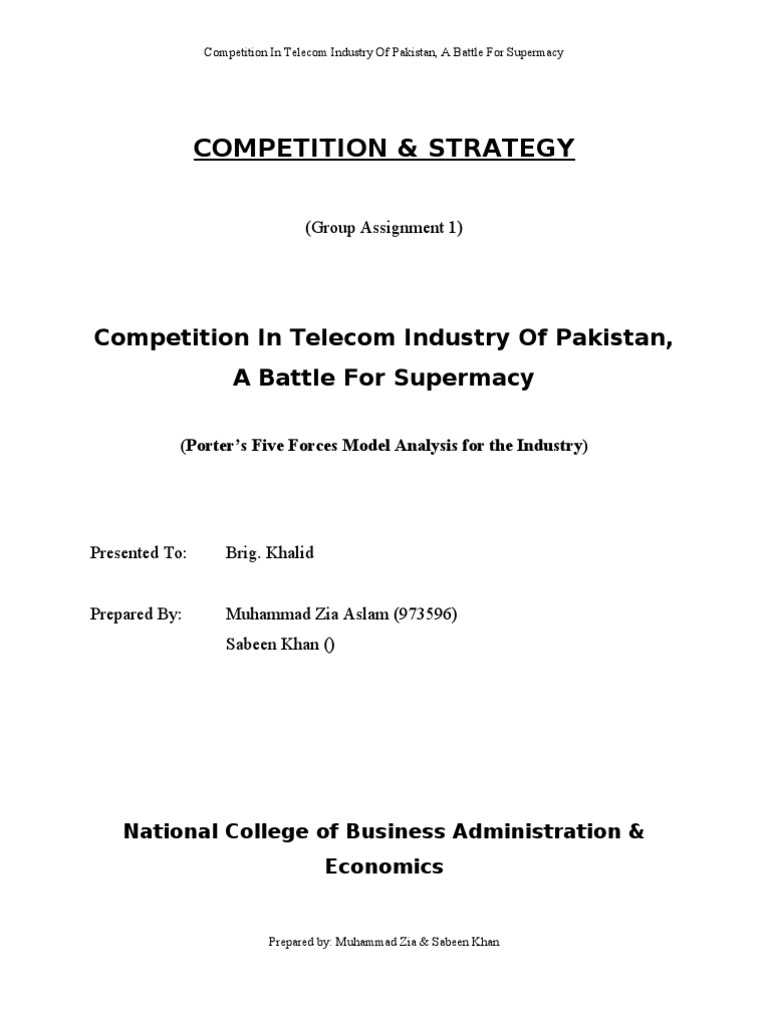 Telecom Competition in Pakistan's Market | PDF | Business Economics ...