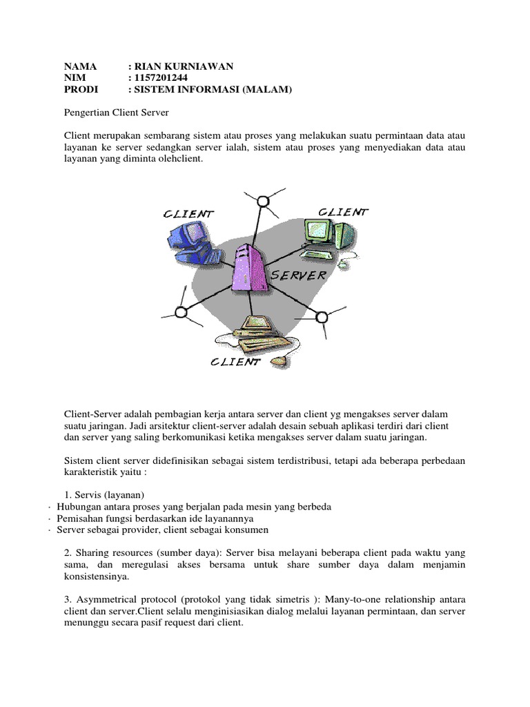 Pengertian Client Server | PDF