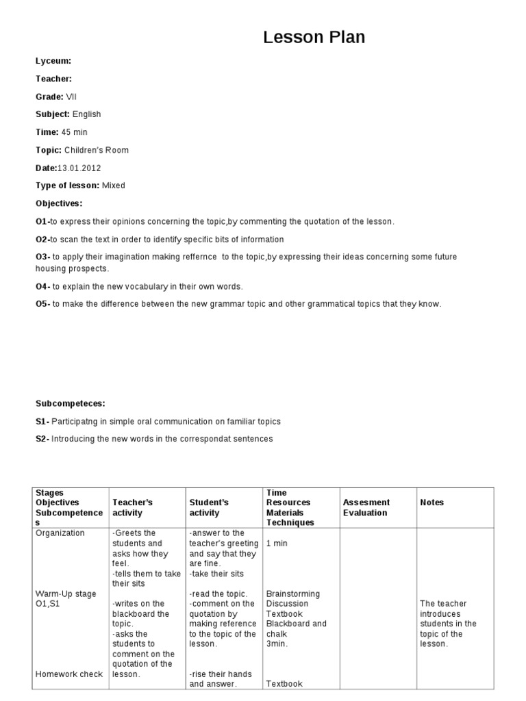 Lesson Plan: Housing Prospects | PDF