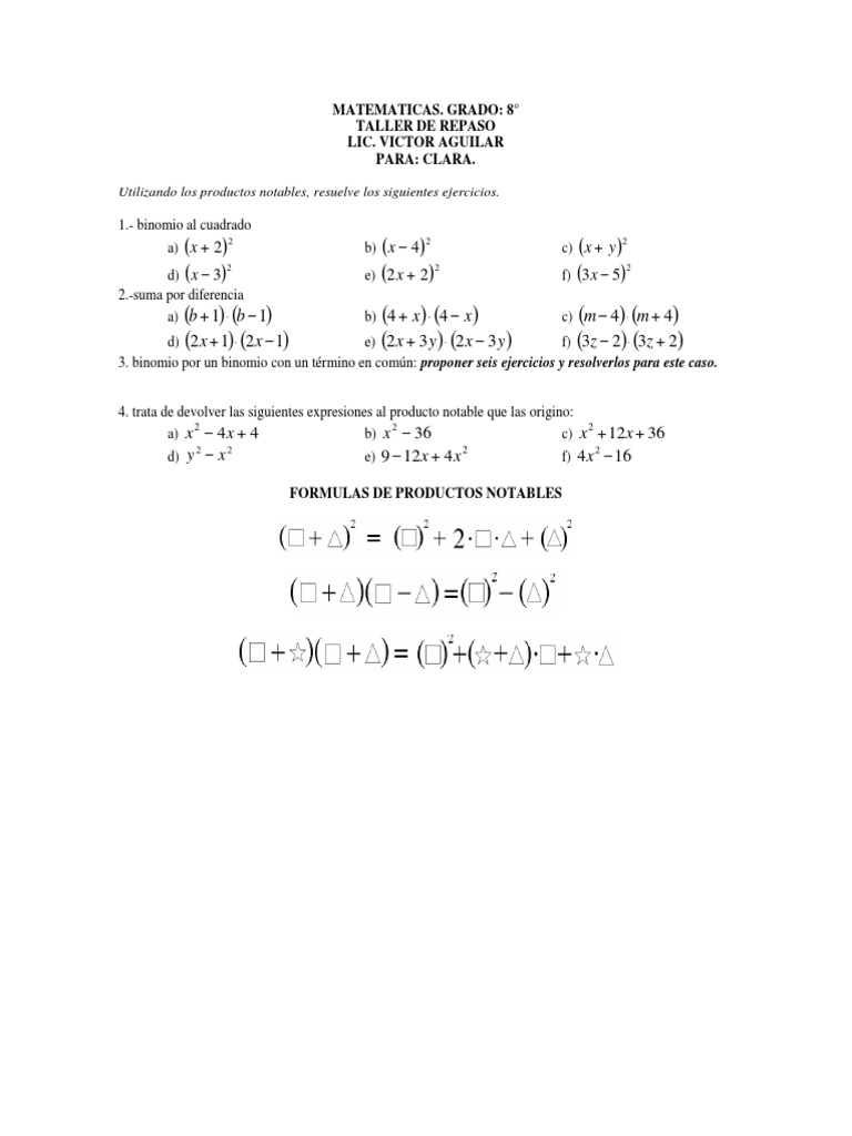 Taller 8° Conting | PDF | Ciencia y matemática