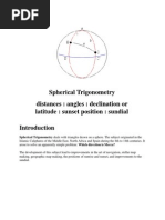 Spherical Trigonometry | PDF