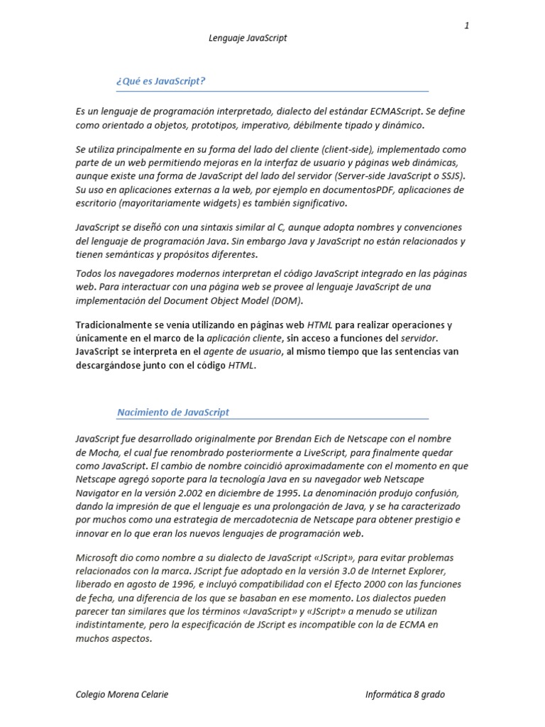 Reporte de Javascript Mayo | PDF | Script Java | Red mundial
